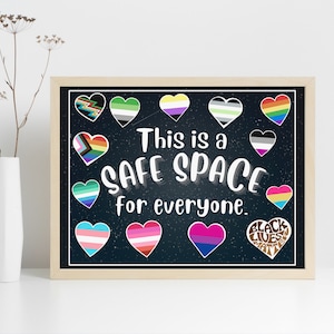 Safe Space // Classroom Poster // Digital Poster for Print - Etsy