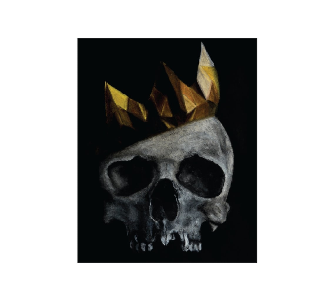 Skeleton King Art Print - Etsy