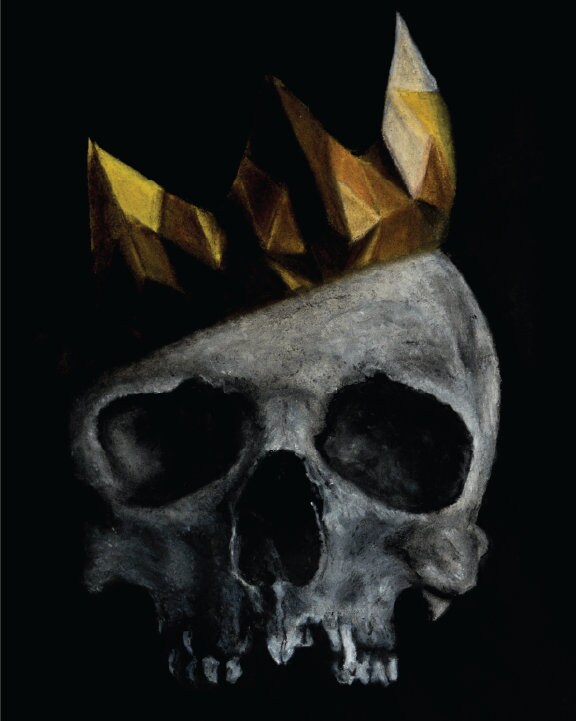 Skeleton King Art Print - Etsy
