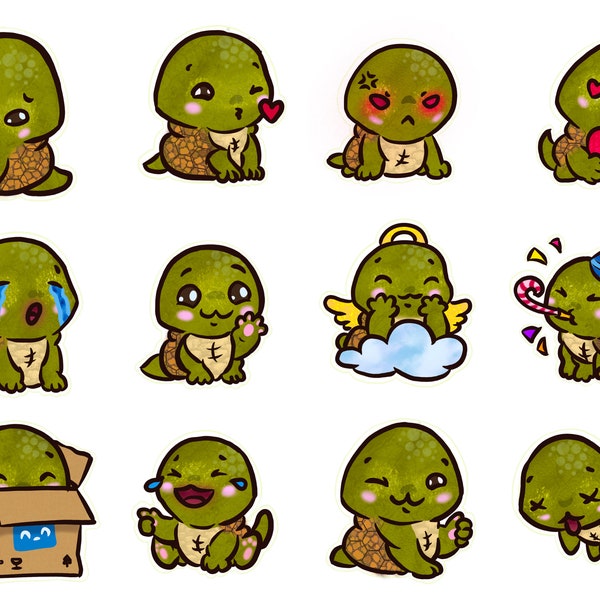 Twitch Turtle Emotes - Etsy