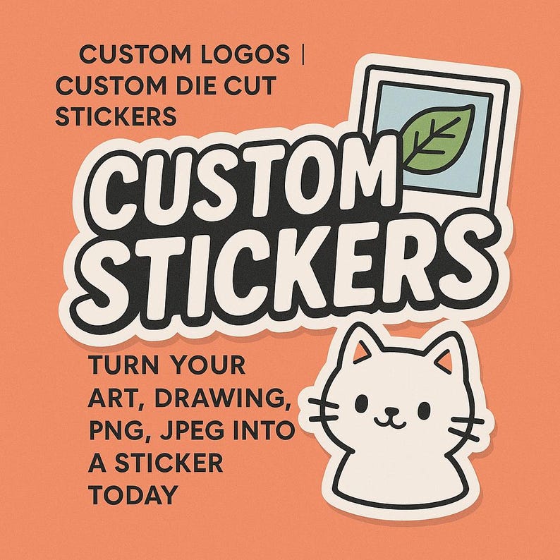 CUSTOM STICKERS, Custom Logos, Custom Die Cut Stickers, Turn Your Art ...
