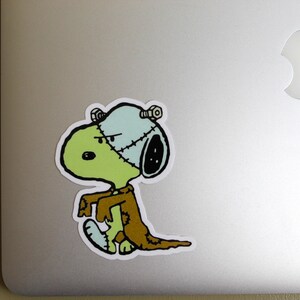 Zombie Snoopy Sticker, Peanuts Sticker, Halloween Snoopy Sticker ...