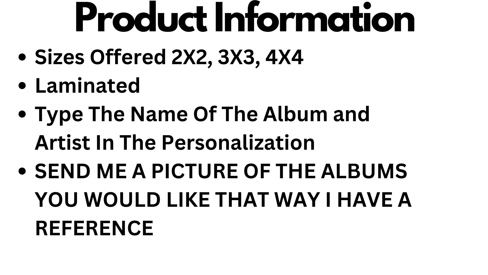 Custom Album Cover Stickerlaptop Stickerswater Bottle Stickerslaminated ...