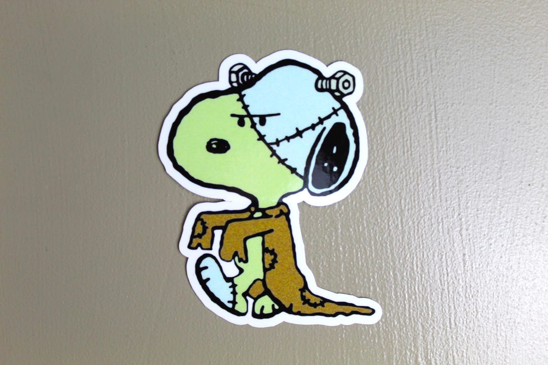 Zombie Snoopy Sticker, Peanuts Sticker, Halloween Snoopy Sticker ...