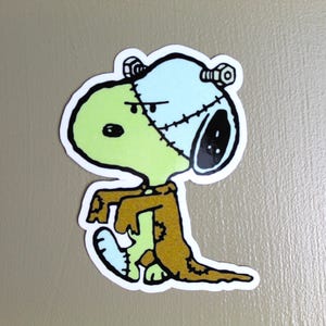 Zombie Snoopy Sticker, Peanuts Sticker, Halloween Snoopy Sticker ...