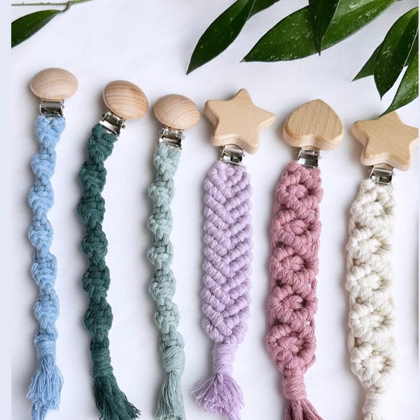 Wood Pacifier Clip - Etsy