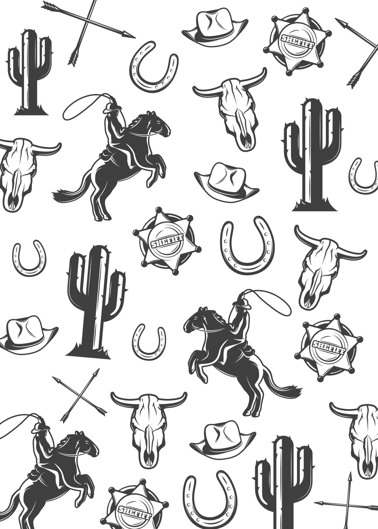 Wild and Three Western Birthday Party Personalized Invitation ...