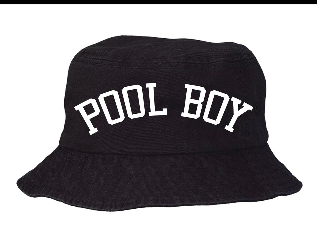 Pool Boy Bucket Hat, Pool Boy Sun Hat, Funny Mens Hat, Funny Dad ...