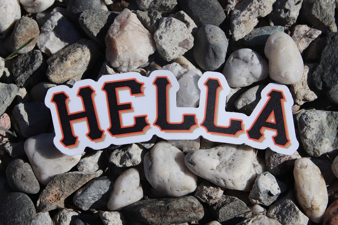 Giants Hella Sticker Decal SF San Francisco Laptop the Bay Area 49ers ...