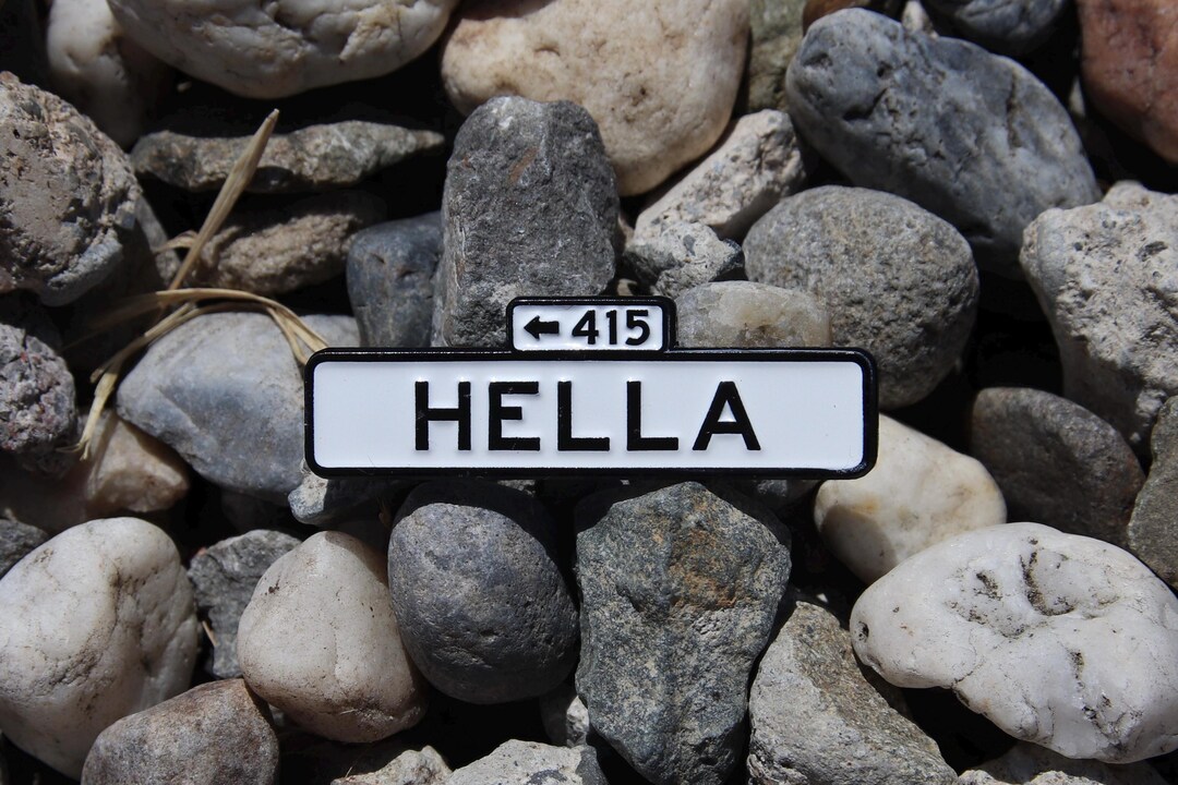 San Francisco Hella Enamel Pin Street Sign - Etsy