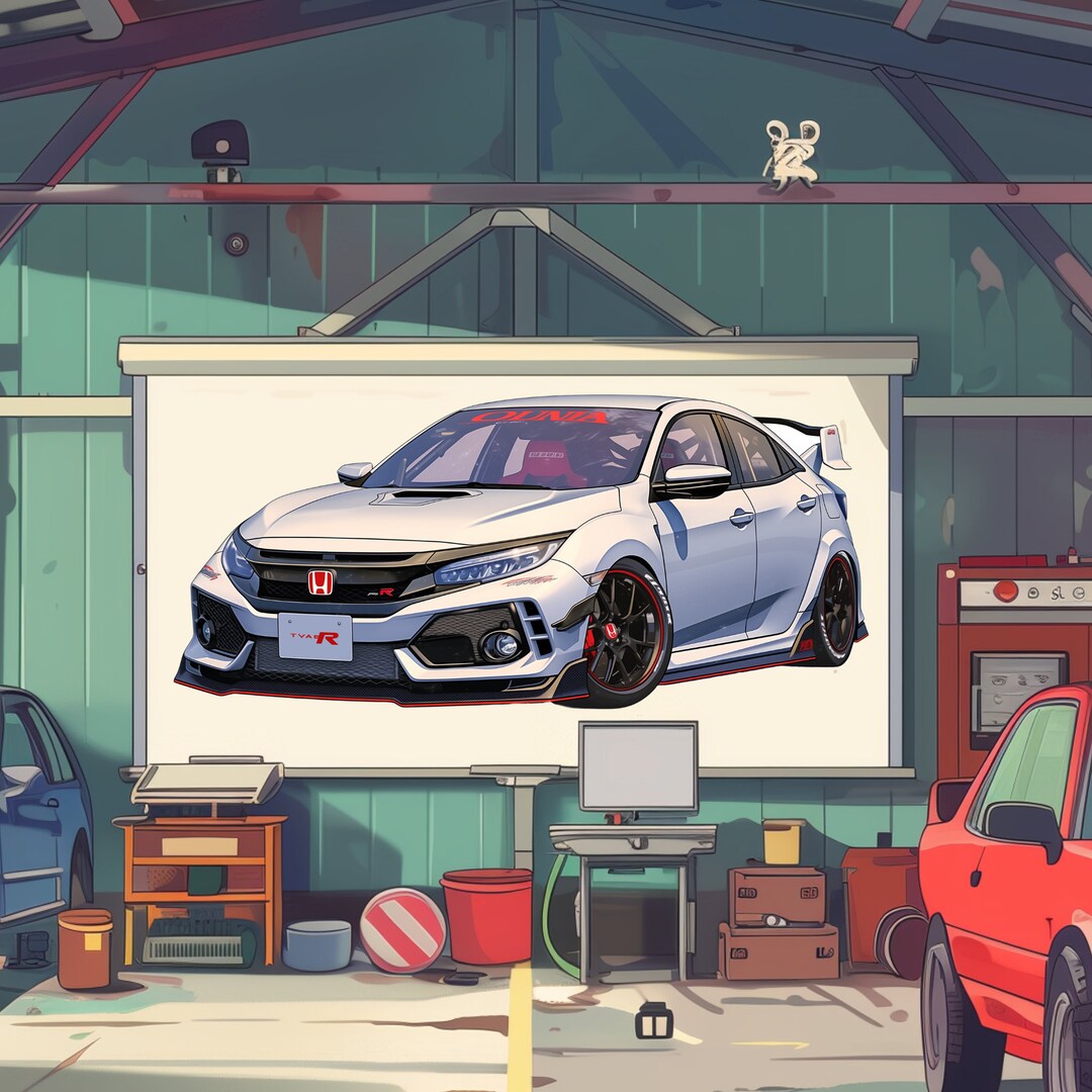 Honda Civic Type R Digital Stickers Multiple Sizes Pngs & SVG Printable ...