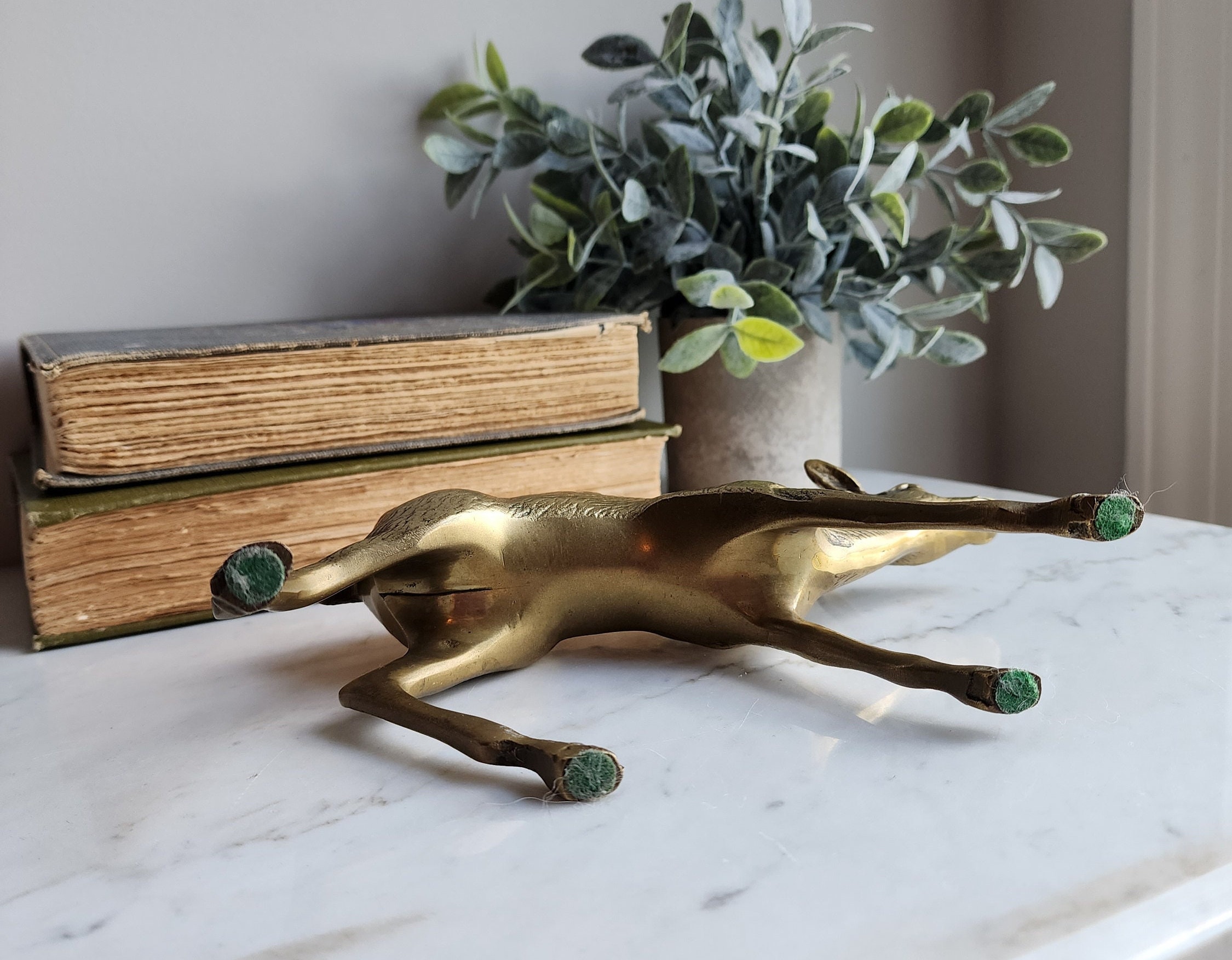 Vintage Brass Deer Mid Century Modern Brass Animal Figurine - Etsy