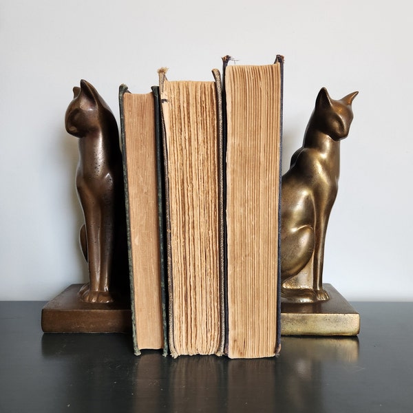 Cat Bookends - Etsy