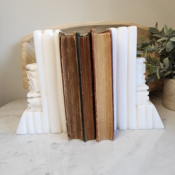 Marble Bookends - Etsy