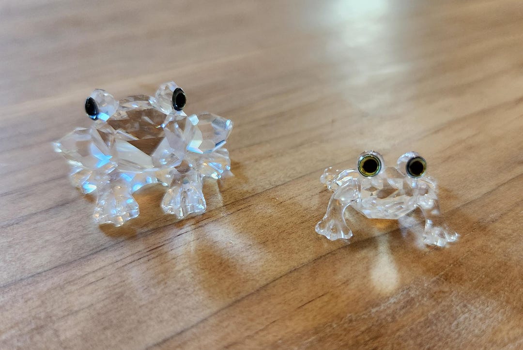 Swarovski Frogs Mini Baby Frog Mini Frog Swarovski Green Eyes Frog ...
