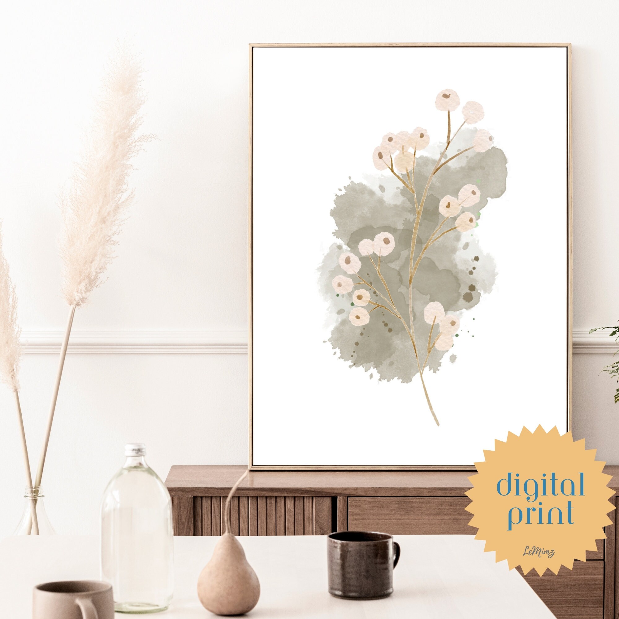 Bundle Flower Line Art Print , Set of 3 Prints,minimal Floral Print ...
