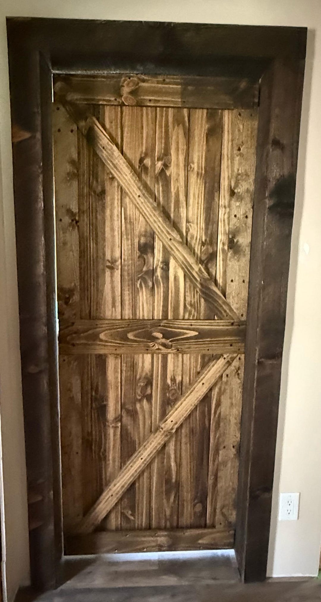 Rustic Barn Door, Sliding Barn Door, Hinged Door, Solid Wood Door, Farm ...