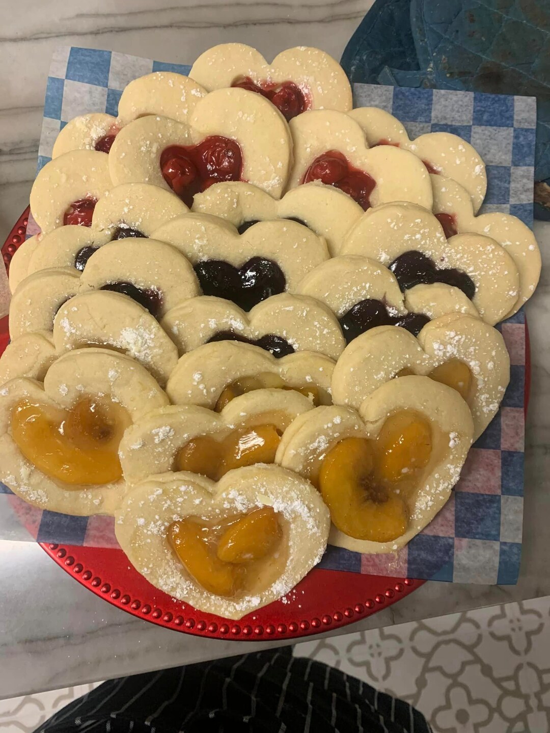 Sugar Fruit Cookies Heart Shaped Sweet Fruit Middles - Melt in Your ...