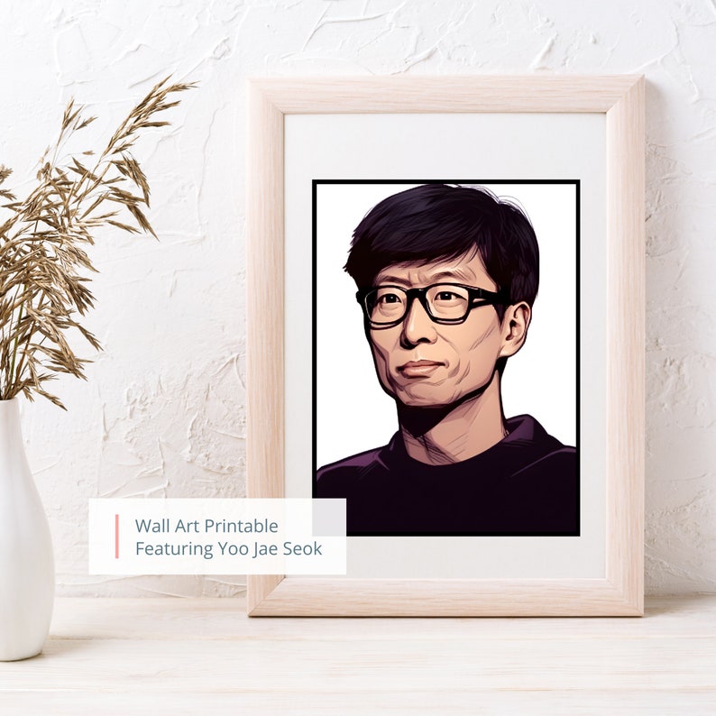 Running Man Yoo Jae Suk South Korea Digital Fan Art Variety Show Gift ...