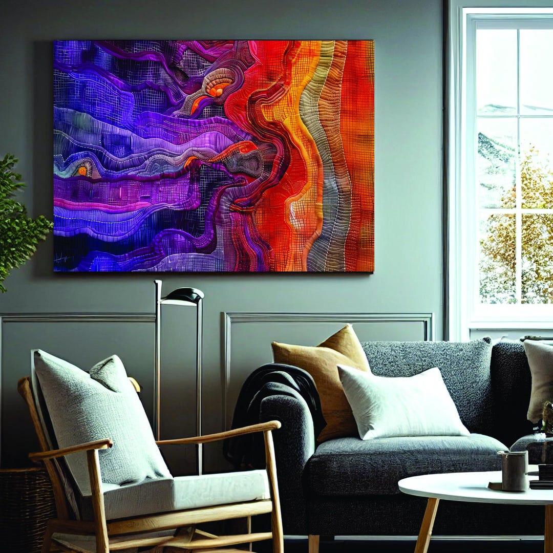 Aboriginal Inspired Visually Striking Abstract Fabric Design We Call ...