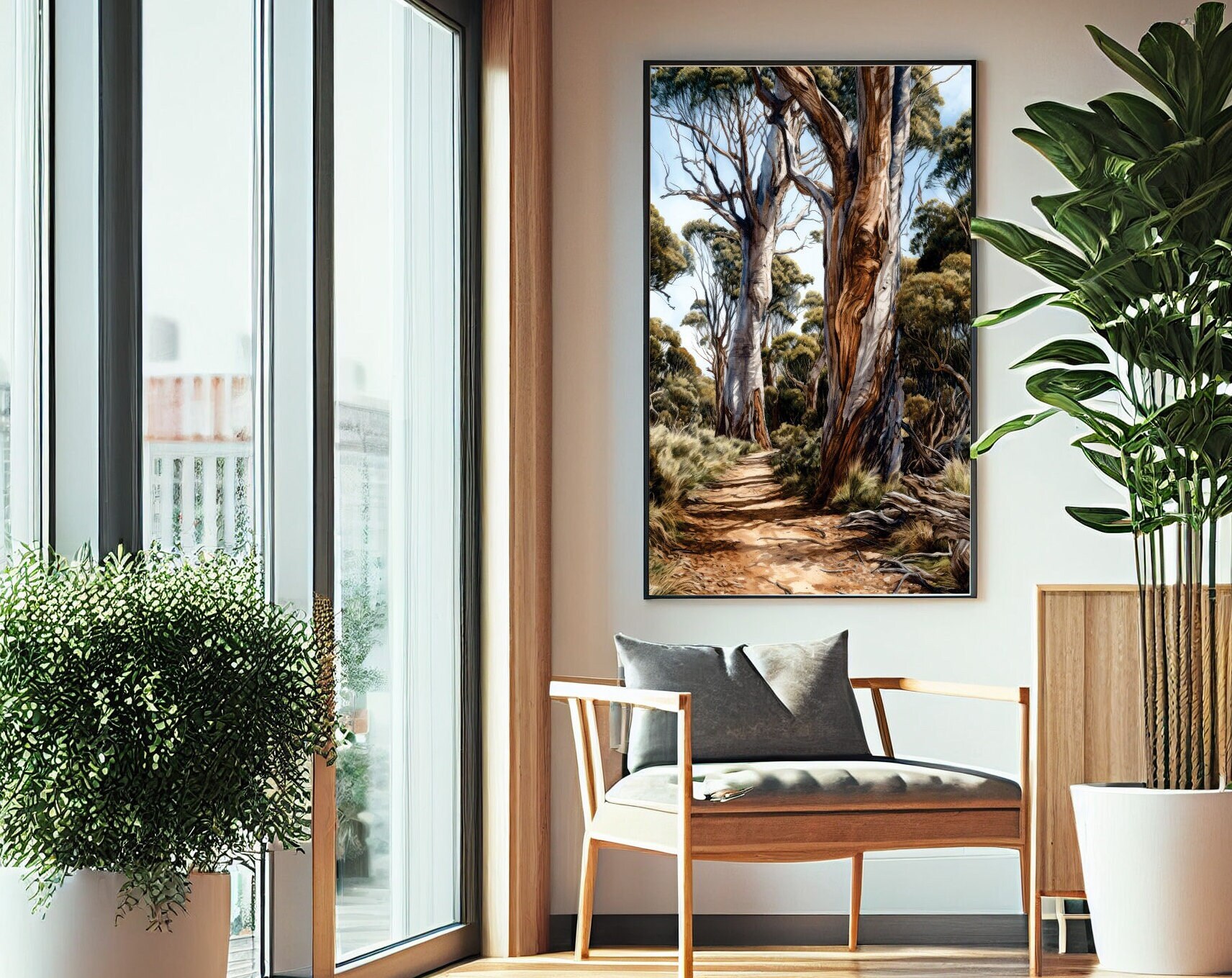 Australian Wall Art Prints. Giant Silky Oak 1, Outback Landscape Rural ...