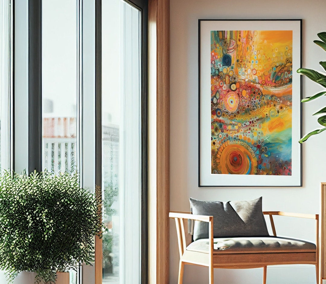 Terrestrial Explosion, a Bold Digital Art Print, Abstract, Modern ...