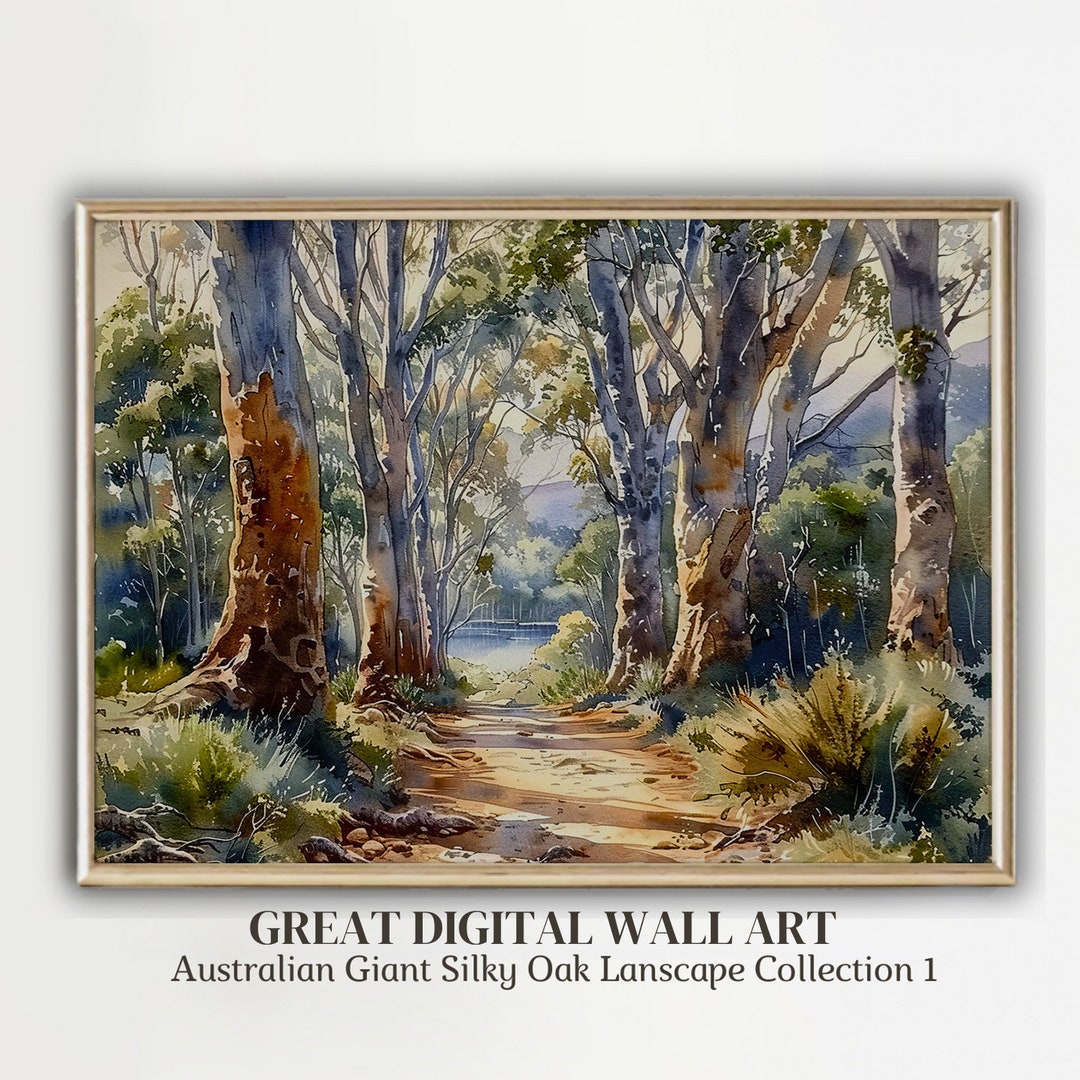 Australian Wall Art. Print Giant Silky Oaks #1, Stunning Outback ...