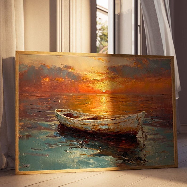 DIGITAL DOWNLOAD. Wall Art, Small Boat at Sea, Please Don't Forget Me ...