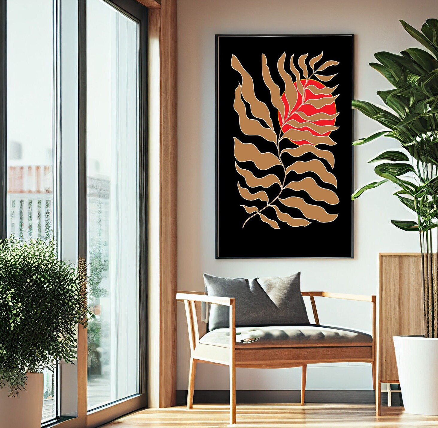 DIGITAL DOWNLOAD. matisse New Fern 1, Geometric Wall Art, Set of 3 ...