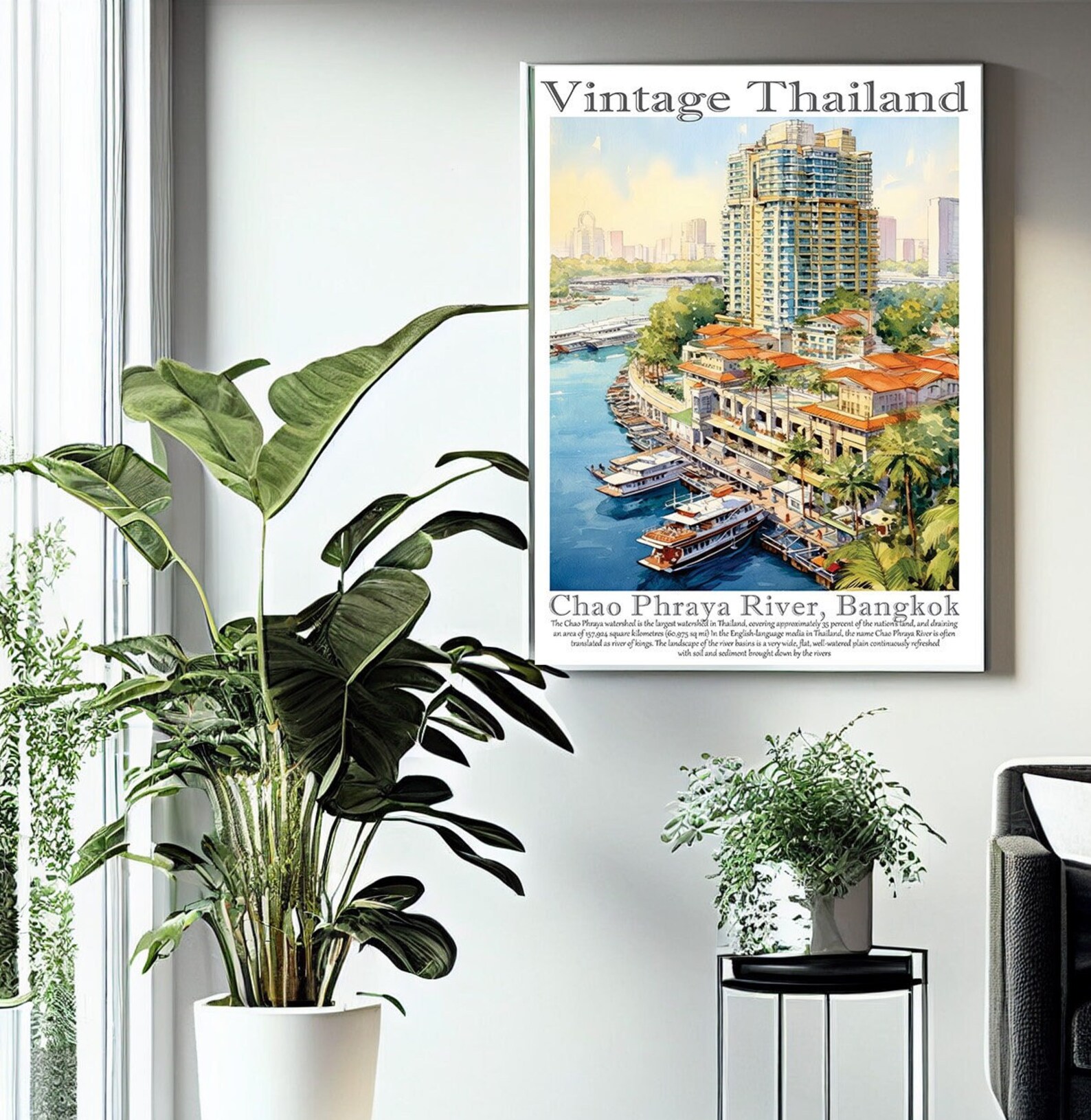 Thailand Art, Set 10 Digital Prints Vintage Thailand. Digital Wall Art ...