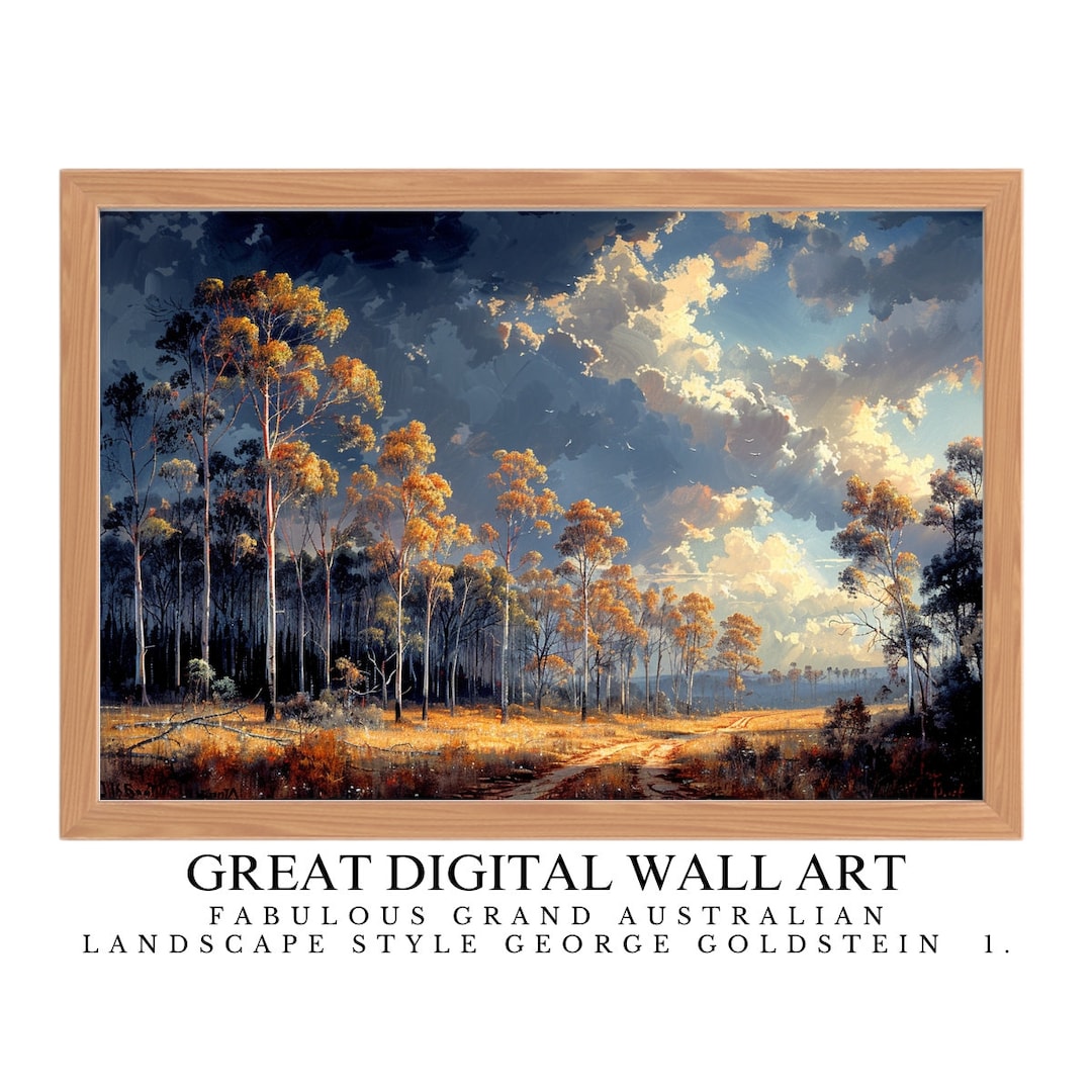 Australian 1G Landscape Style George Goldstein DIGITAL DOWNLOADS. Wall ...