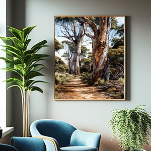 Australian Wall Art Prints. Giant Silky Oak 1, Outback Landscape Rural ...