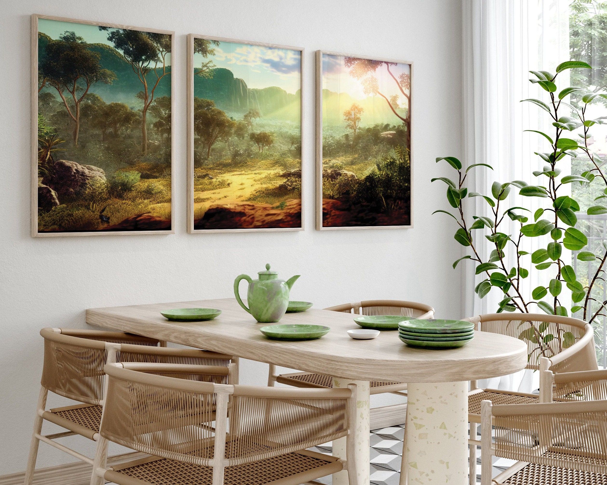 DIGITAL DOWNLOADS. Wall Art, Set of 3 Beautiful Prints, Digital Art ...