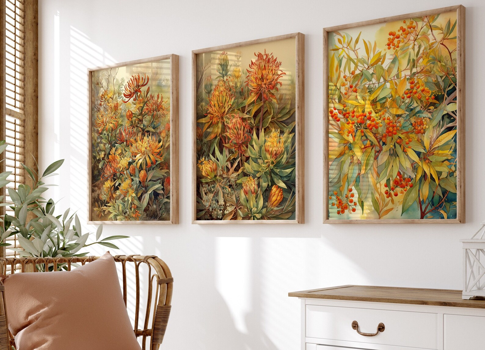 DIGITAL DOWNLOADS. Wall Art, Set of 3 Beautiful Prints. Unique ...