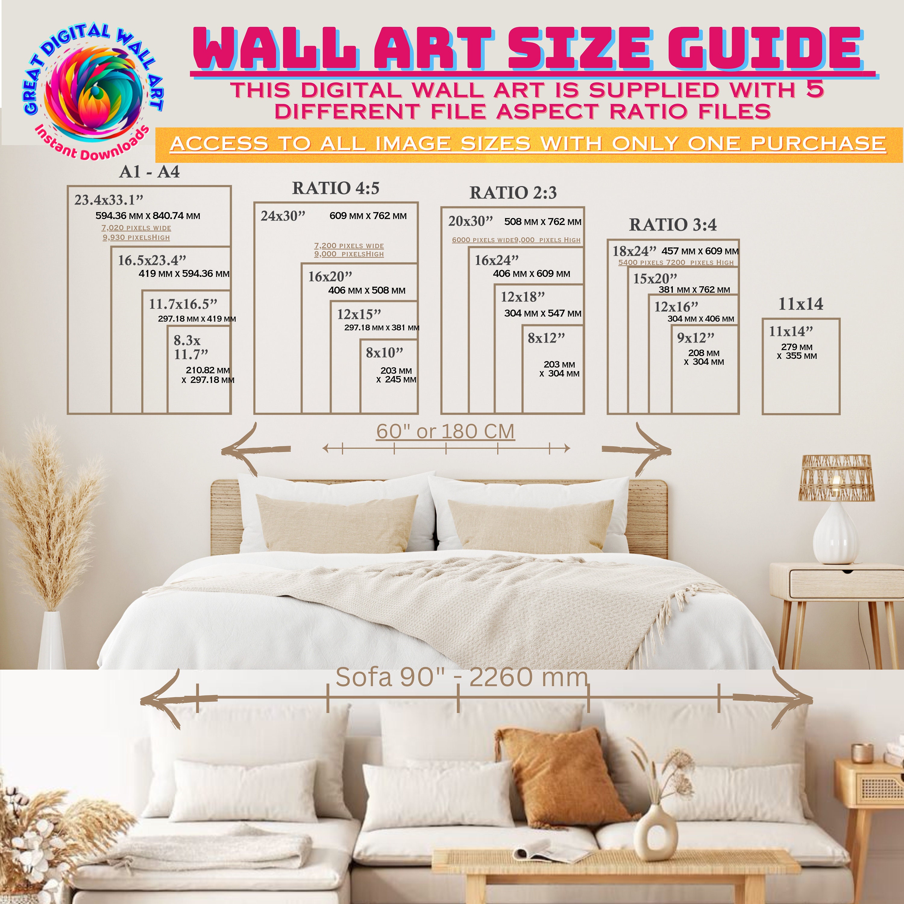 New Design u-turns Modern Geometric Wall Art Set - Etsy