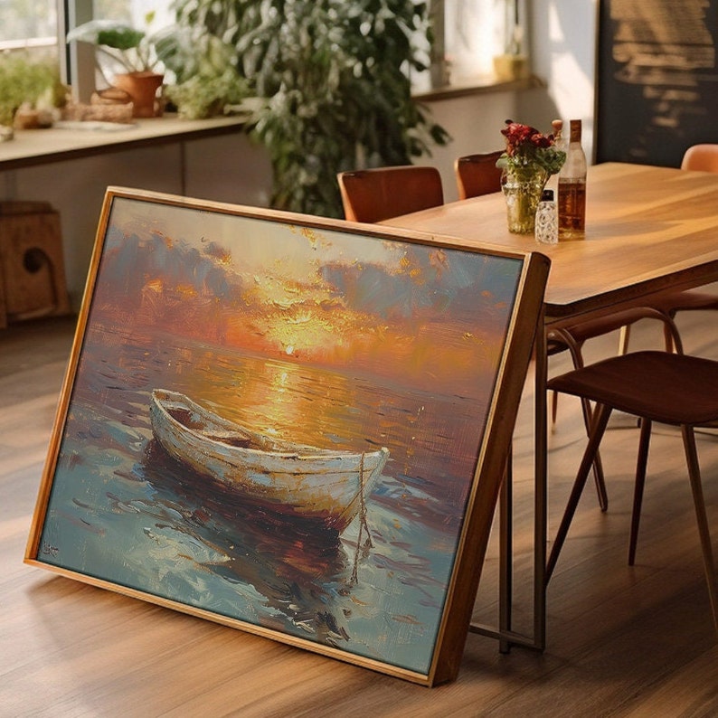 DIGITAL DOWNLOAD. Wall Art, Small Boat at Sea, Please Don't Forget Me ...