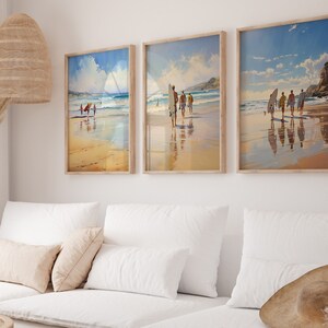 Sunny Surfing Trio, We Call Surfs Up! Set 2 Digital Download Art Set of ...