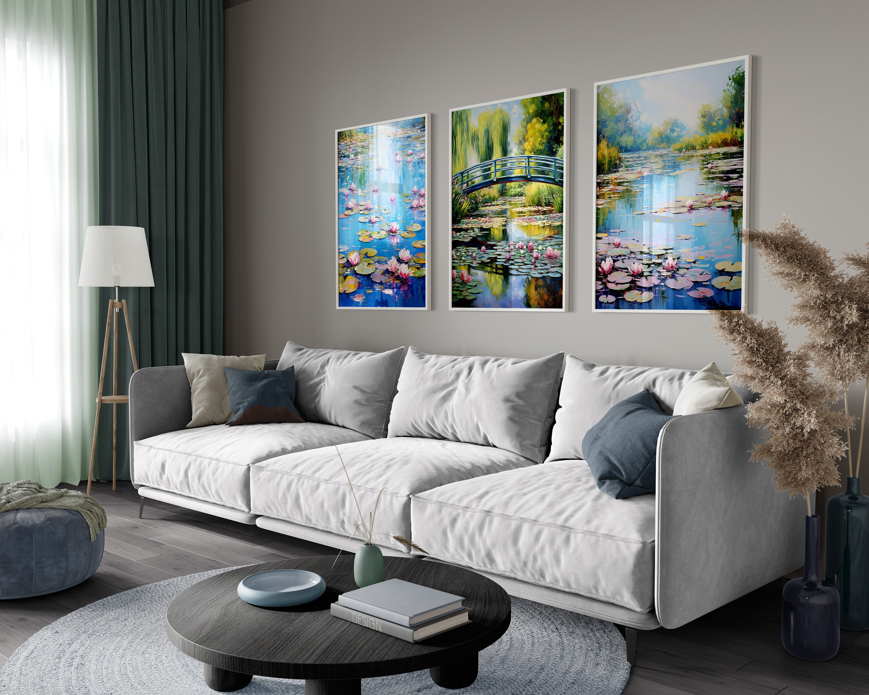 Claude Monet Set 3 Printable Posters Vintage Painting Wall Art - Etsy