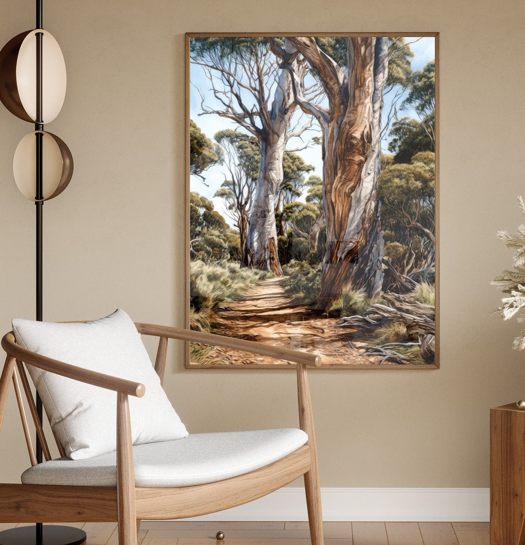 Australian Wall Art Prints. Giant Silky Oak 1, Outback Landscape Rural ...