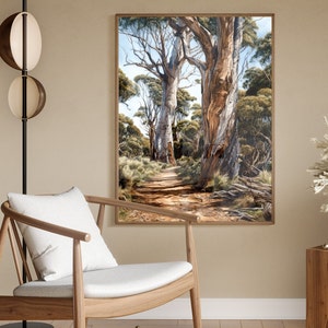 Australian Wall Art Prints. Giant Silky Oak 1, Outback Landscape Rural ...