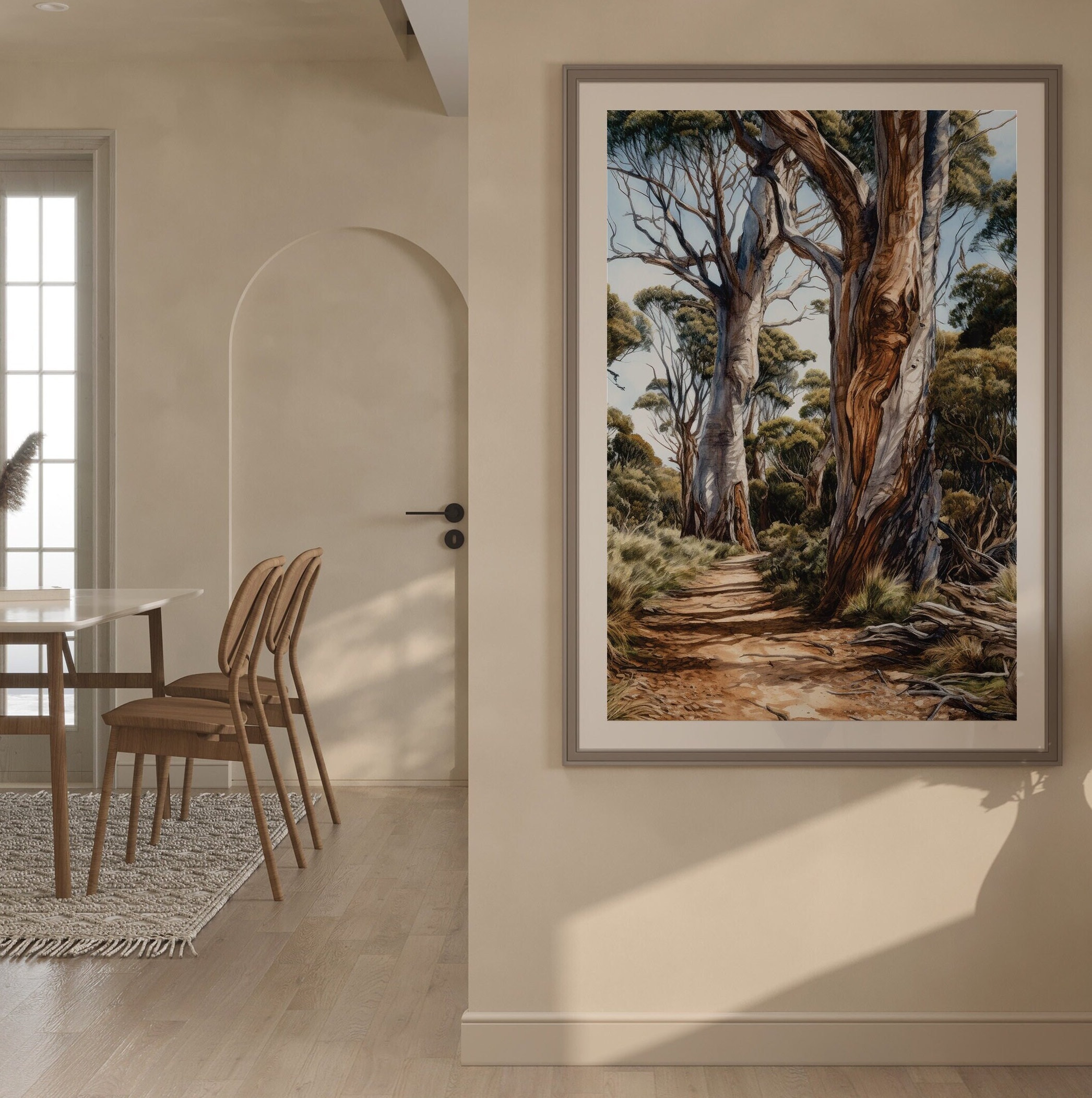 Australian Wall Art Prints. Giant Silky Oak 1, Outback Landscape Rural ...