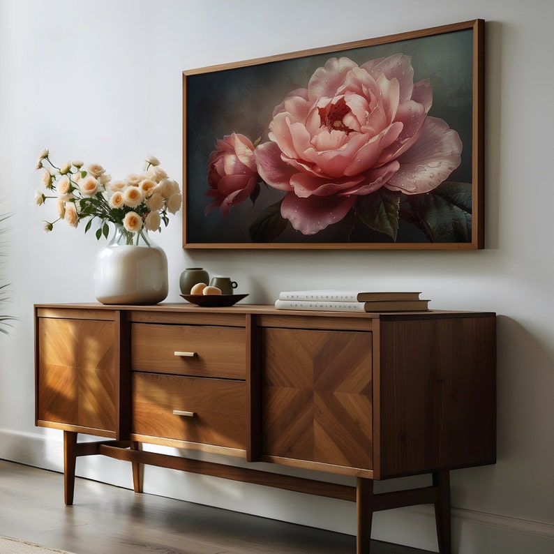 FRAME TV Art Vintage Moody Roses Bundle Set of 12 Painting Floral Art ...