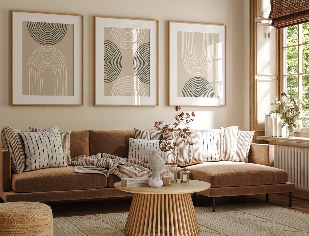 New Design "u-turns" Modern Geometric Wall Art, Set 3, Digital Download ...