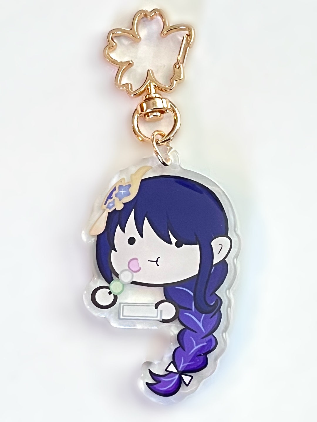 Genshin Impact-raiden Shogun-keychain - Etsy