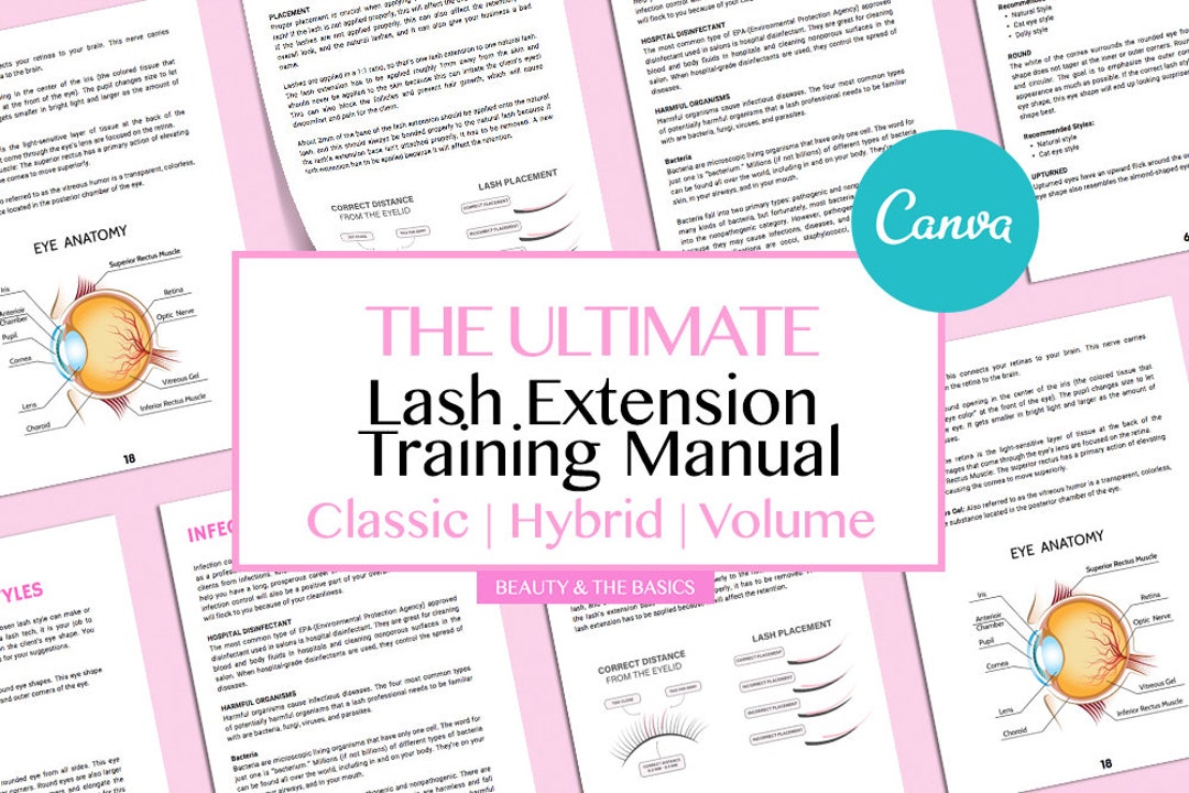 Editable Lash Extension Training Manual Lash Extension Training Manual ...