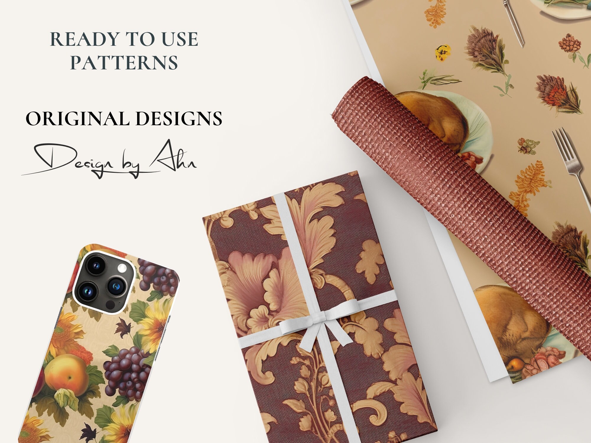 20 Vintage Thanksgiving Digital Papers Vintage Scrapbook, Autumn ...