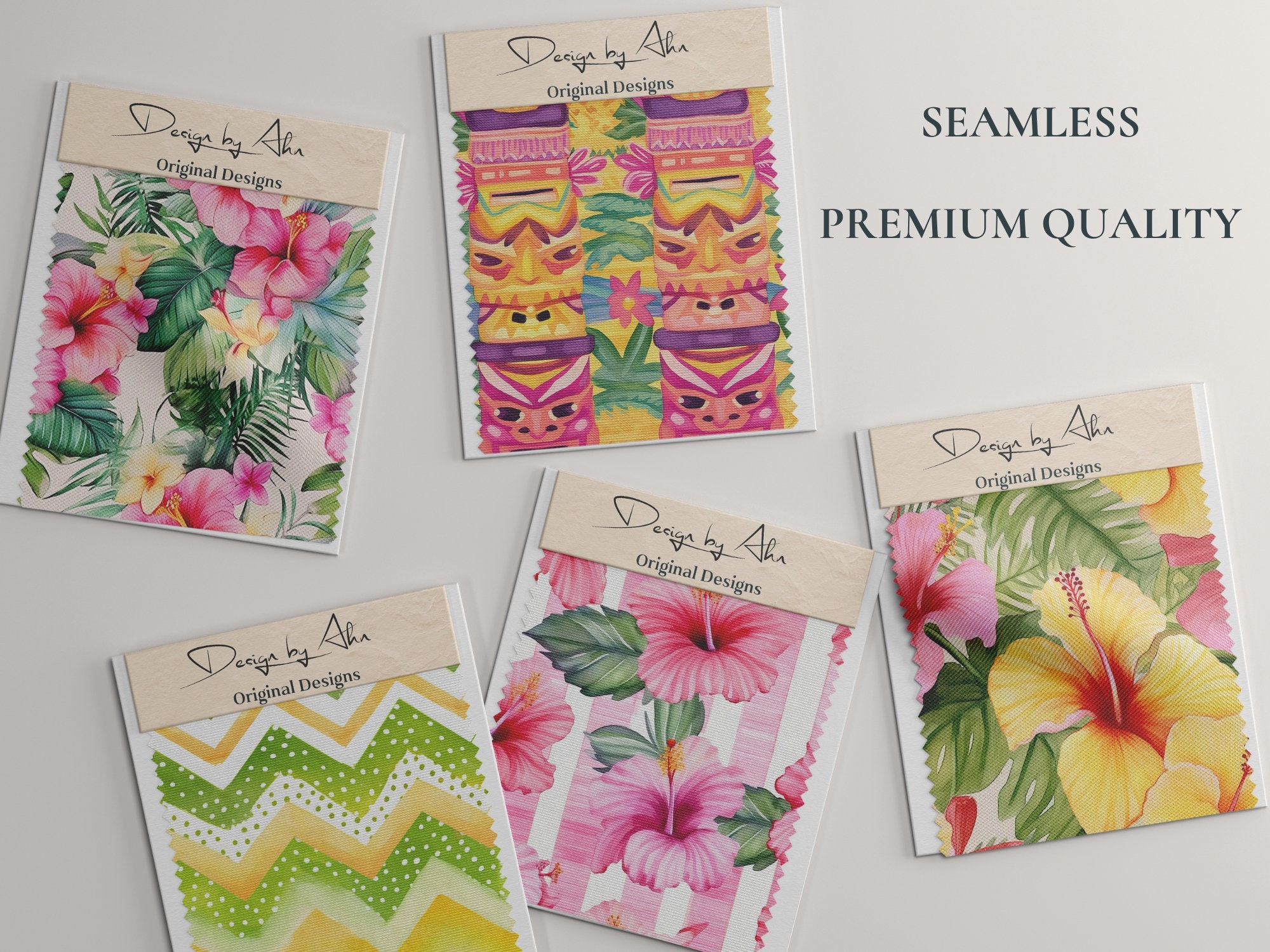 20 Tropical Hawaii Digital Papers Tropical Seamless Pattern - Etsy