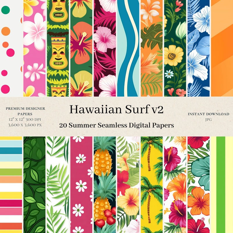 Hawaiian Paper - Etsy