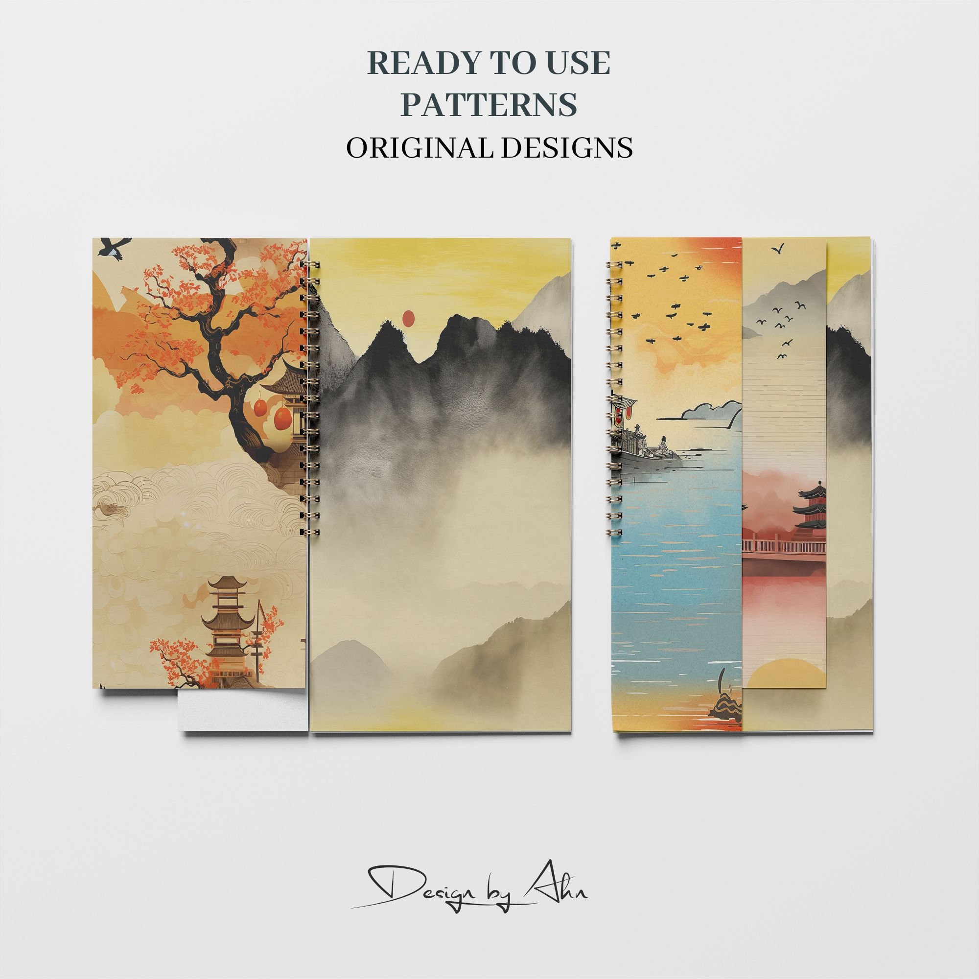 20 Minimalistic Korea Digital Papers - Junk Journal, Scrapbook ...