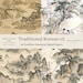 20 Traditional Korean Digital Papers - Hand-drawn Scrapbook, Seamless ...
